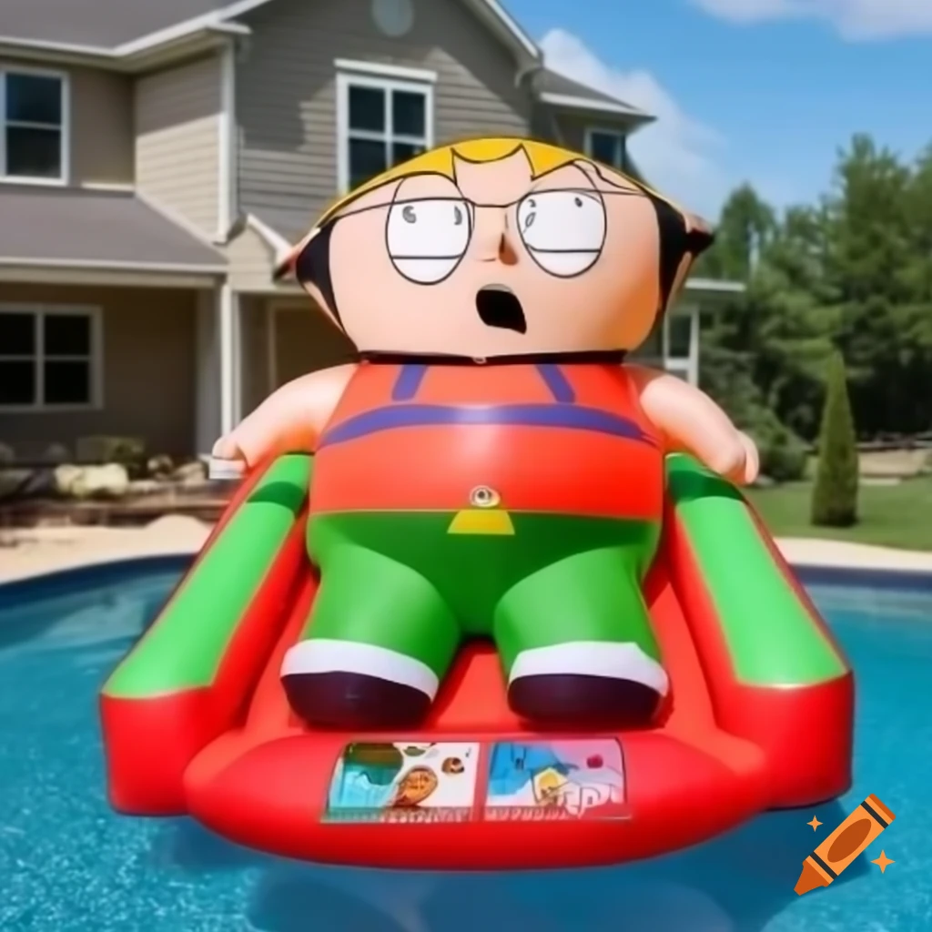 Stewie Griffin and inflatable slide scene with Quagmire and a nervous ...