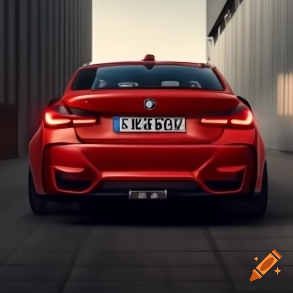 Red BMW M2 sports car on Craiyon