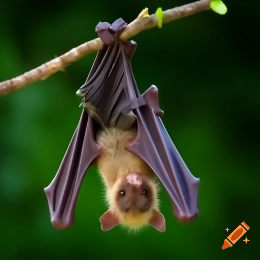 Vampire bat hanging from a pocket watch in real life on Craiyon