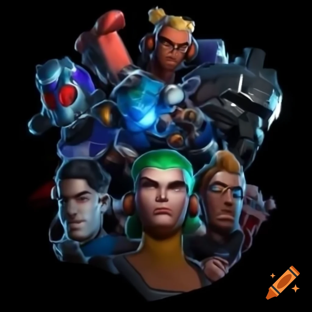 Dynamic multiverse showdown of iconic characters in vibrant cel ...