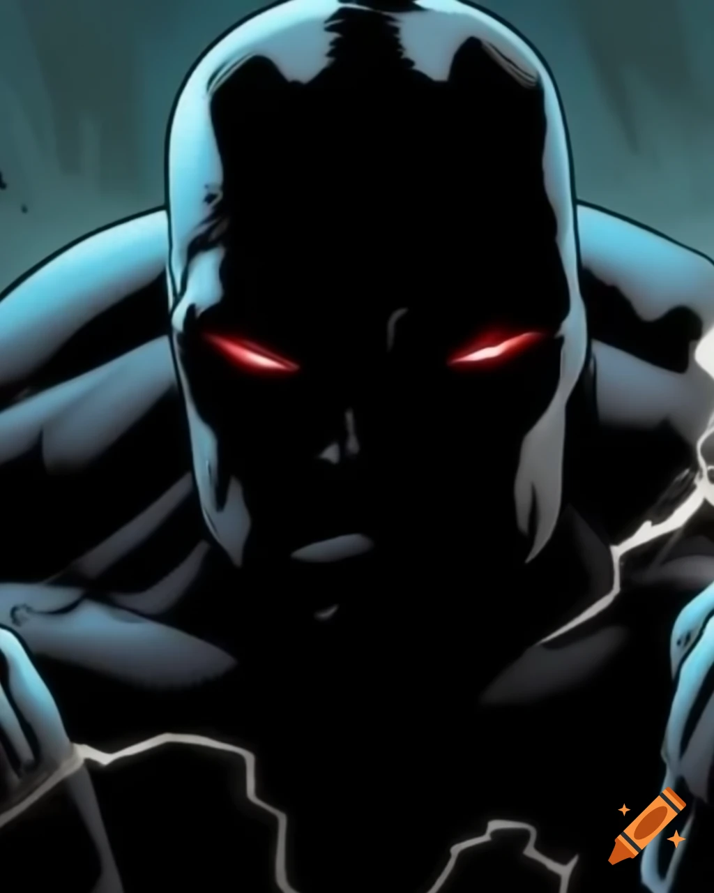 Comic panel featuring muscular white cyclops with a single red eye on ...