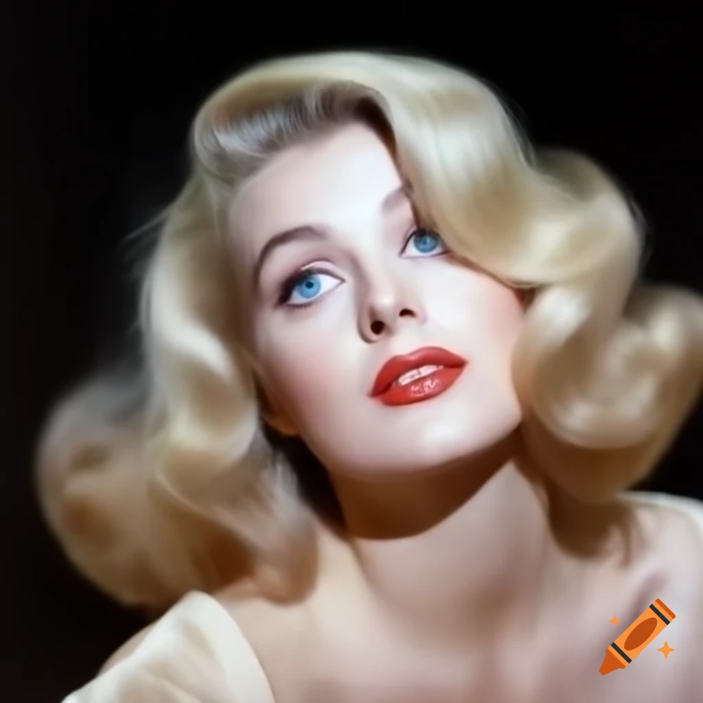 Vintage kodak film photograph of charming european hollywood actress ...