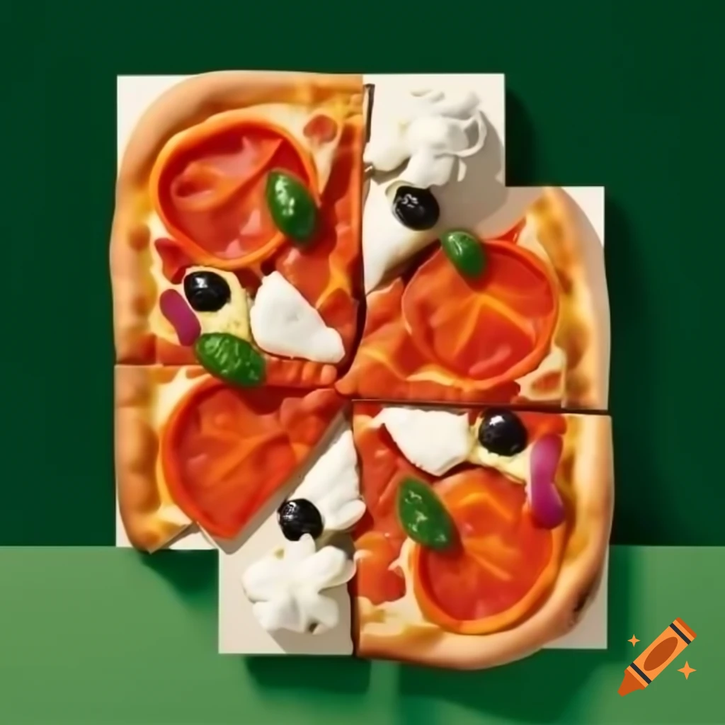 Square pizza box design for 12-inch pizza with sturdy structure on Craiyon