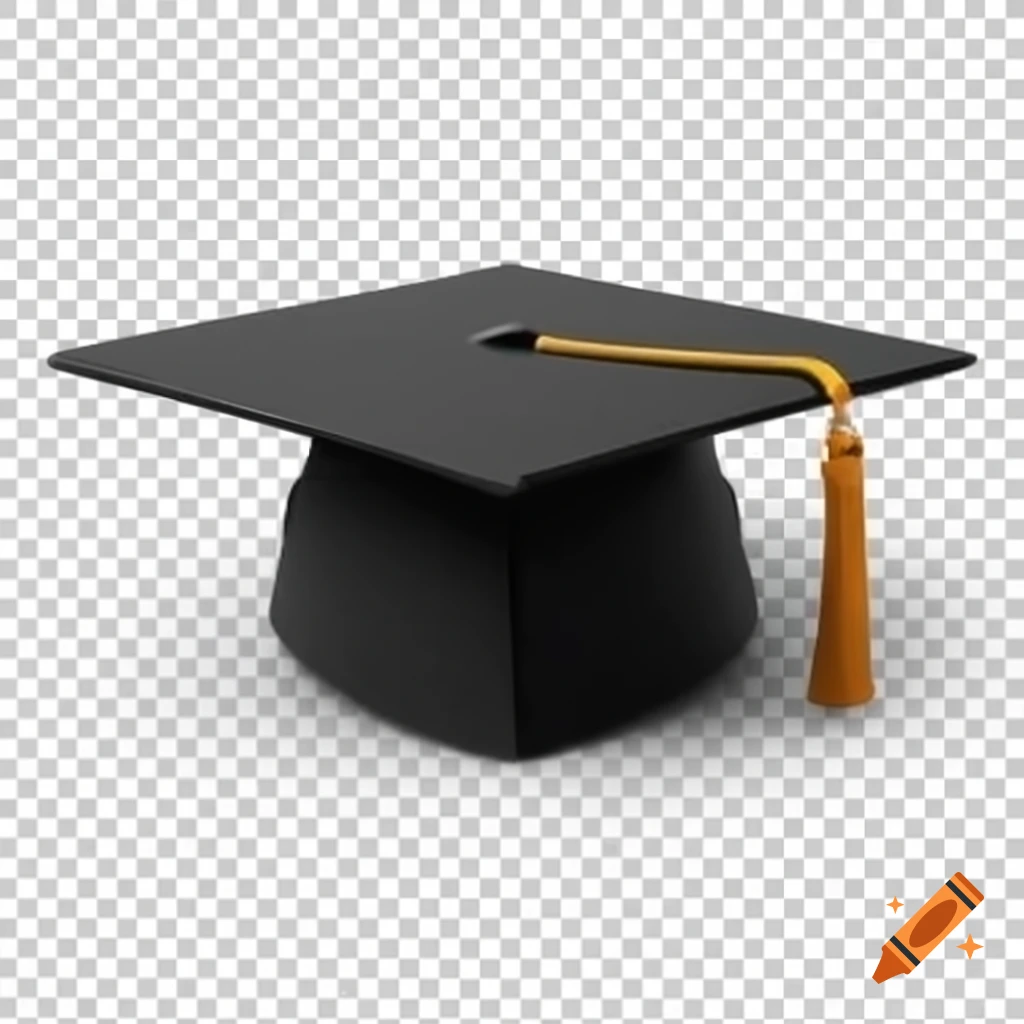 Graduation cap on transparent background on Craiyon