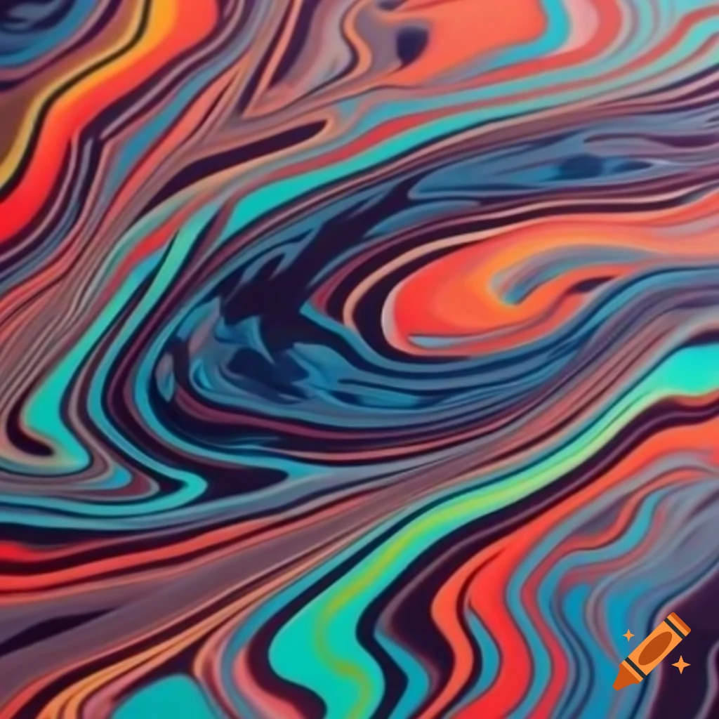 Abstract vinyl record patterns in vibrant colors representing energy ...