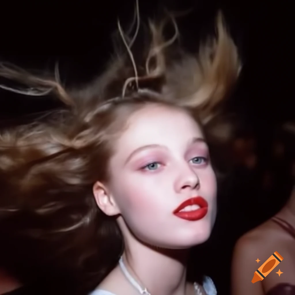 Close-up portrait of French rave enthusiast in 2000s electronic dance ...