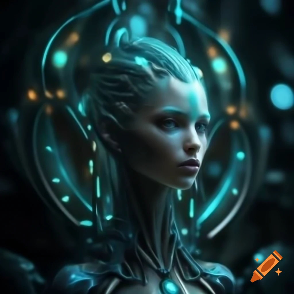 Hyper-realistic visuals of biopunk and cyberpunk realms with gene ...