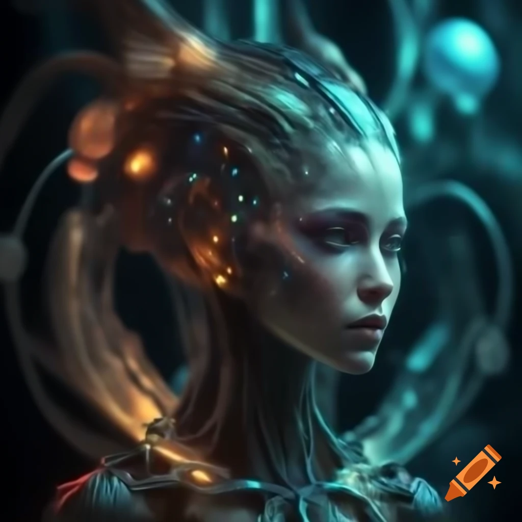 Biopunk and cyberpunk realms with hyper-realistic visuals featuring ...