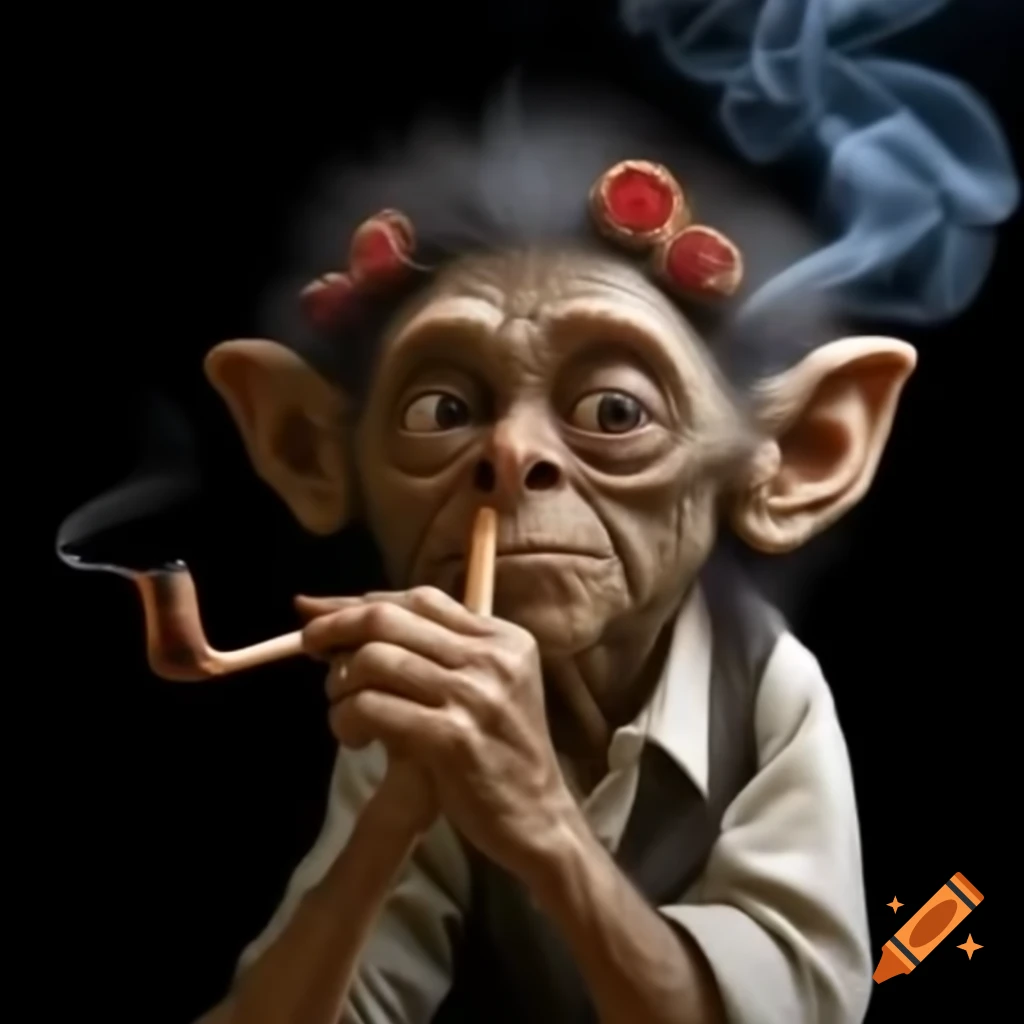 Old troll teaching students in classroom, smoking pipe on Craiyon