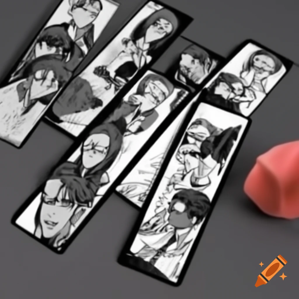 Manga bookmark design on Craiyon