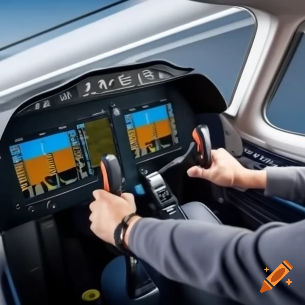Aircraft cockpit instruments showing v1 speed during takeoff on Craiyon