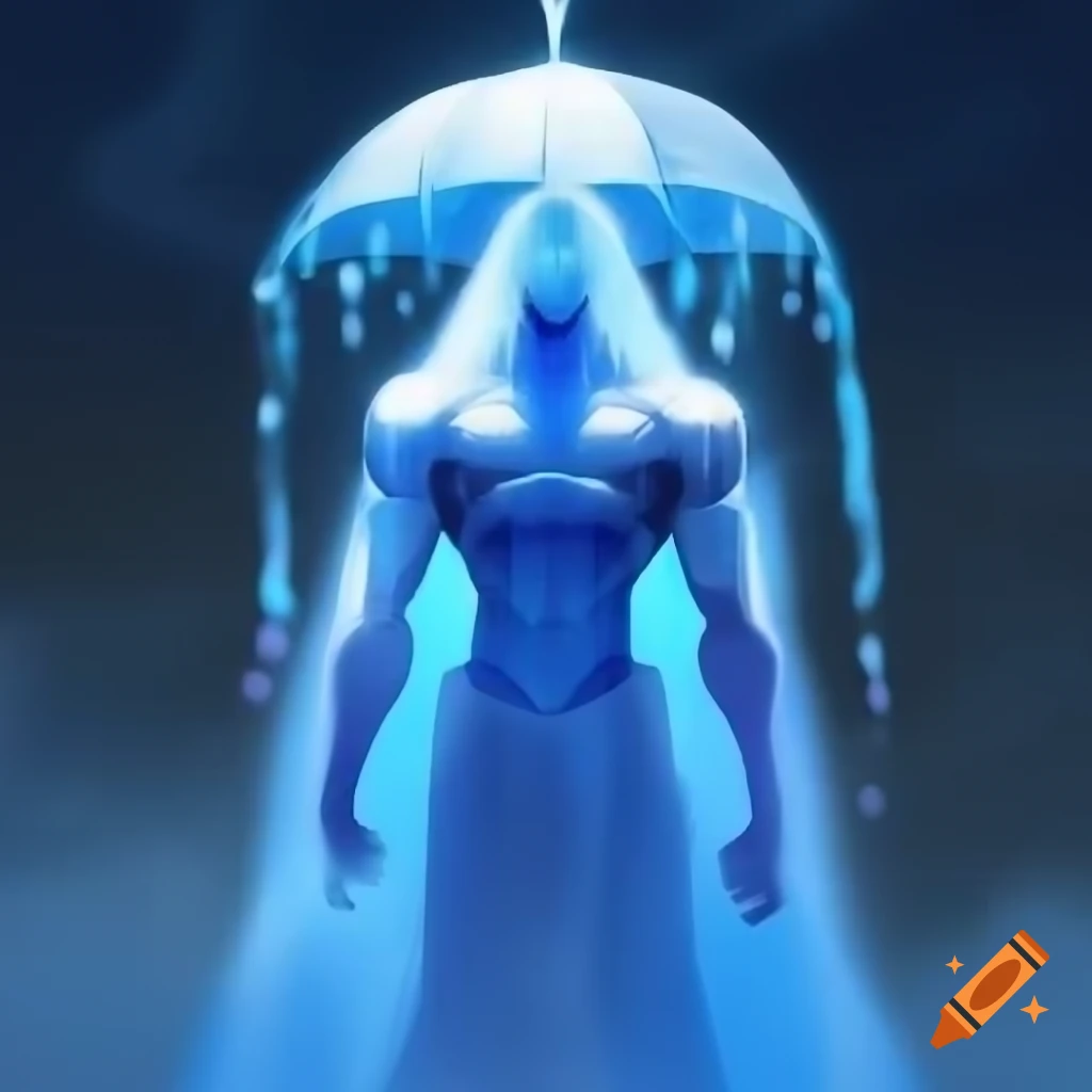 Humanoid stand from jojo's bizarre adventure with elegant translucent ...