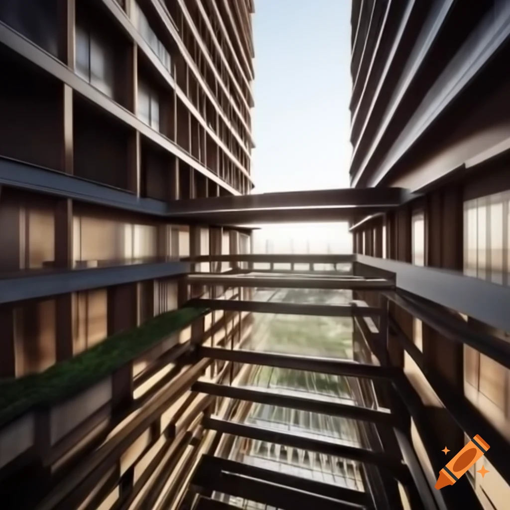 Modern 20-story student housing building blending romanesque and ...