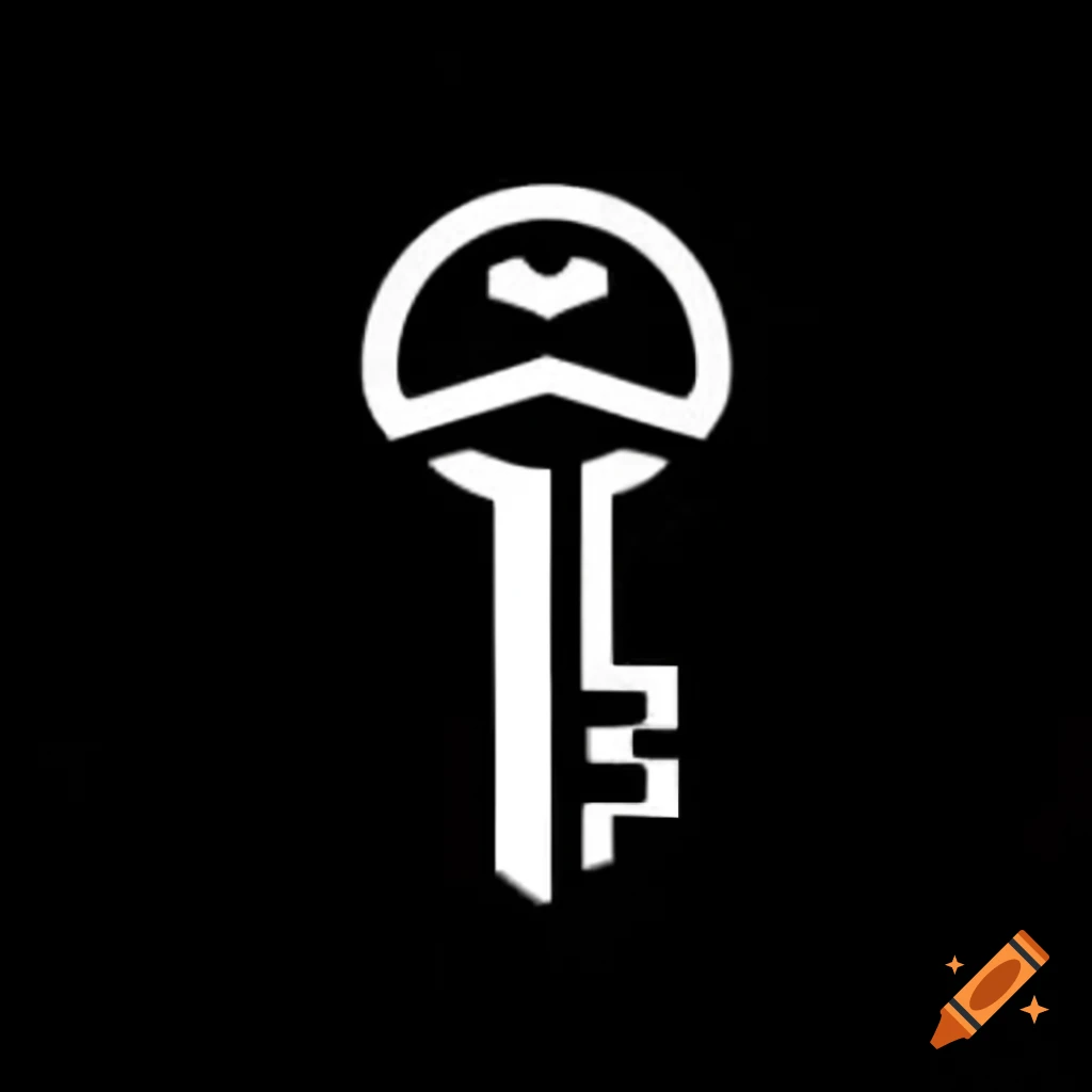 Stylized logo featuring keys on Craiyon