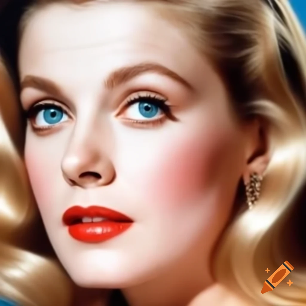 Hyper-realistic portrait of a beautiful european actress from 1963 with ...