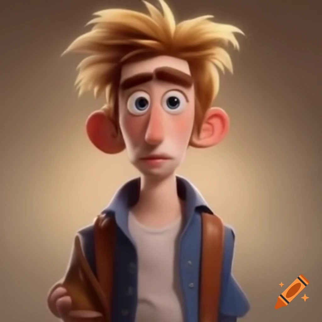 Hyper-realistic portrayal of a handsome male resembling Shaggy ...