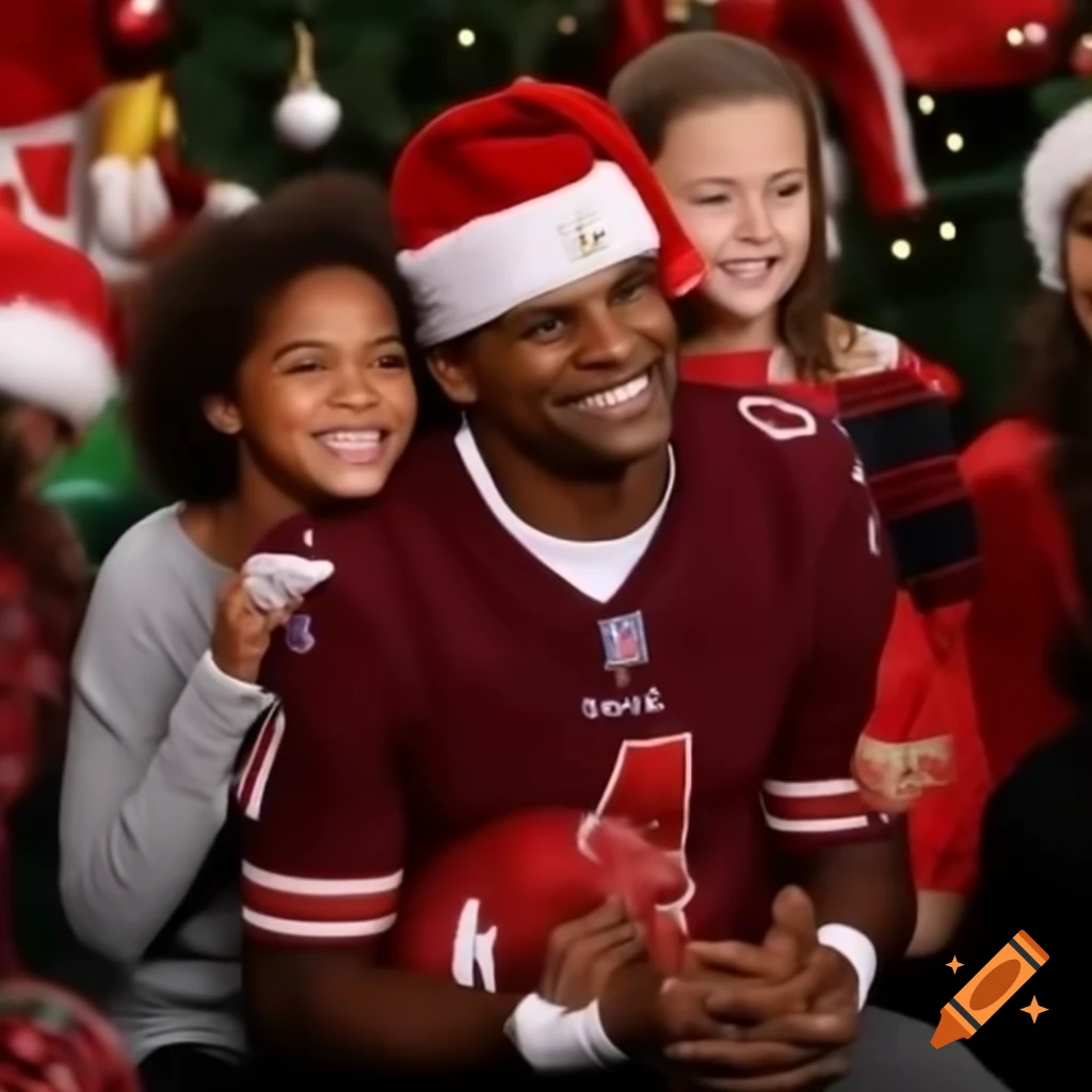 Kids upset about receiving football jerseys for Christmas on Craiyon