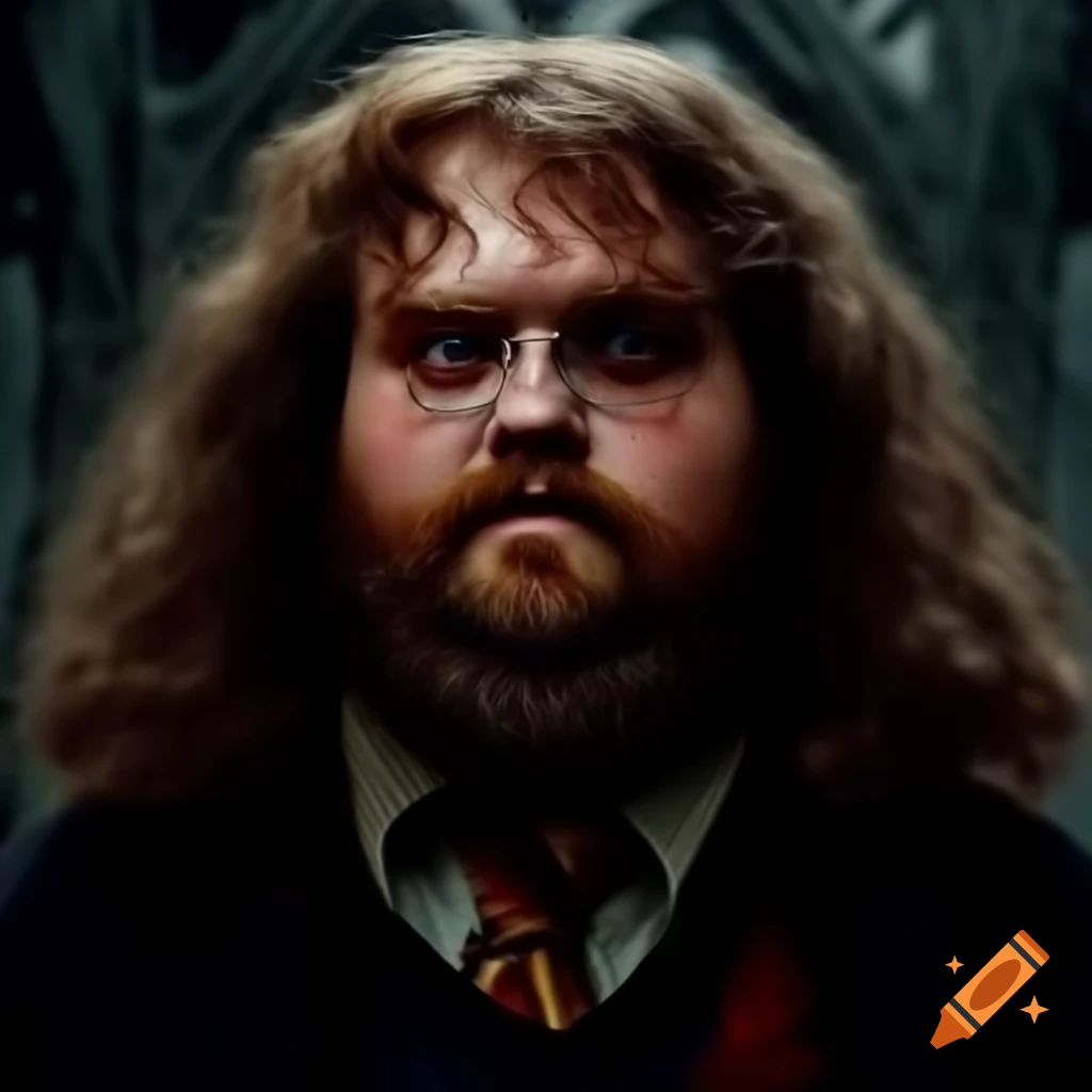 Hybrid face of hermione granger and rubeus hagrid from harry potter on ...