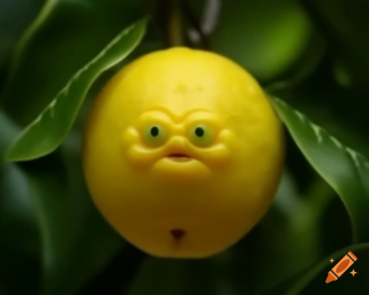 Mutant fruit tree monster inspired by omega mart concept on Craiyon