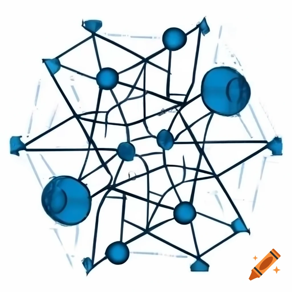 Complex structure of proportional shapes showcasing geometric ...