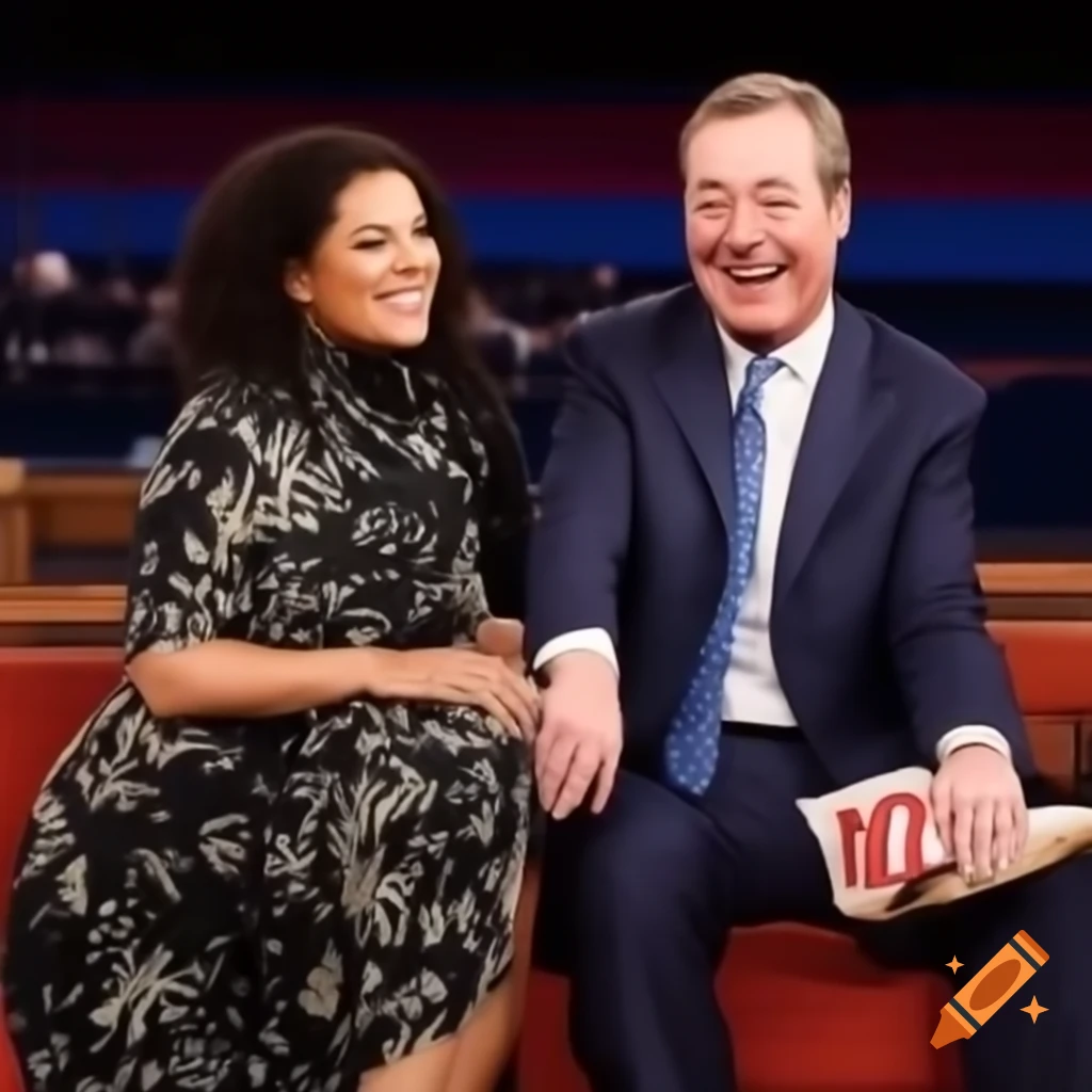 Rosie duffield and nigel farage in a political setting on Craiyon