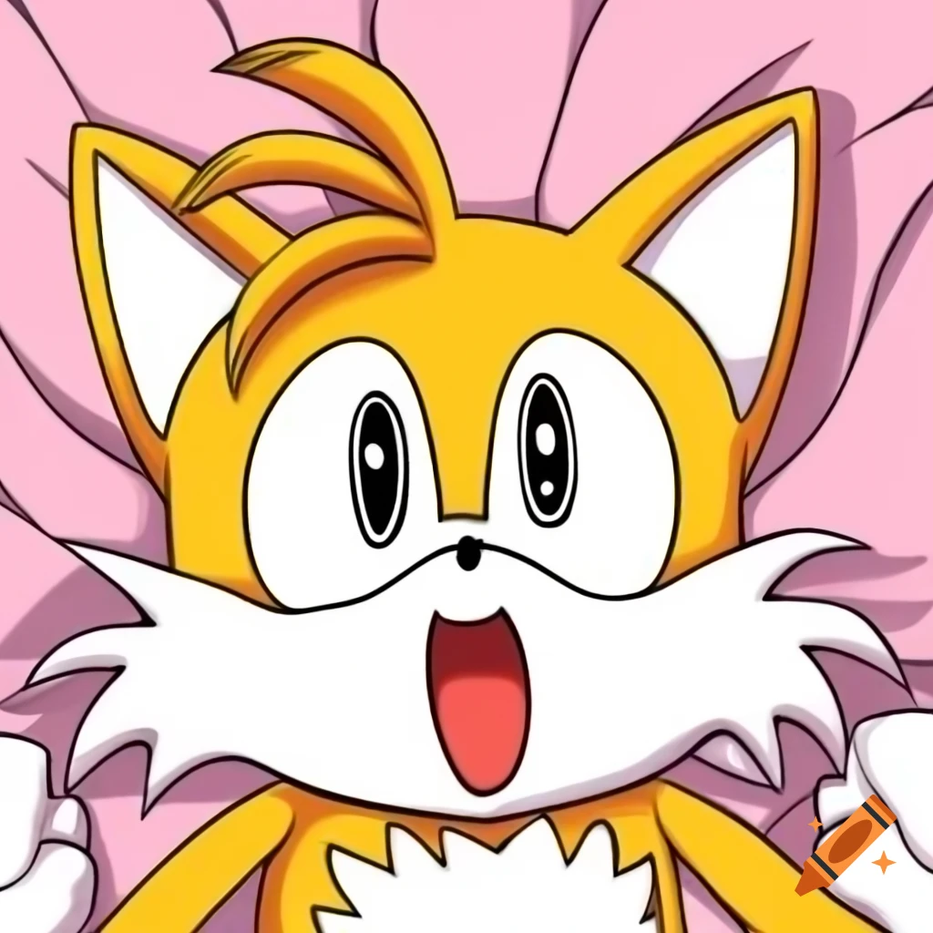 Fox character resembling Tails from Sonic resting in bed and yawning on ...