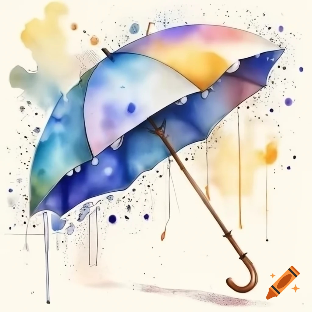 Artistic representation of an unbreakable umbrella providing protection ...