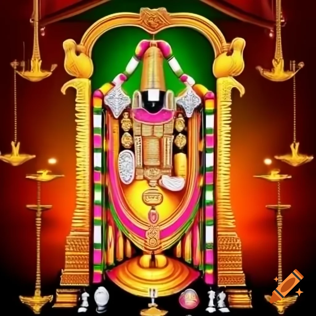 Artistic representation of bhagwan balaji on Craiyon