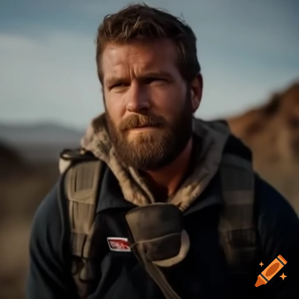 Rugged man representing american masculinity, embodying confidence and ...