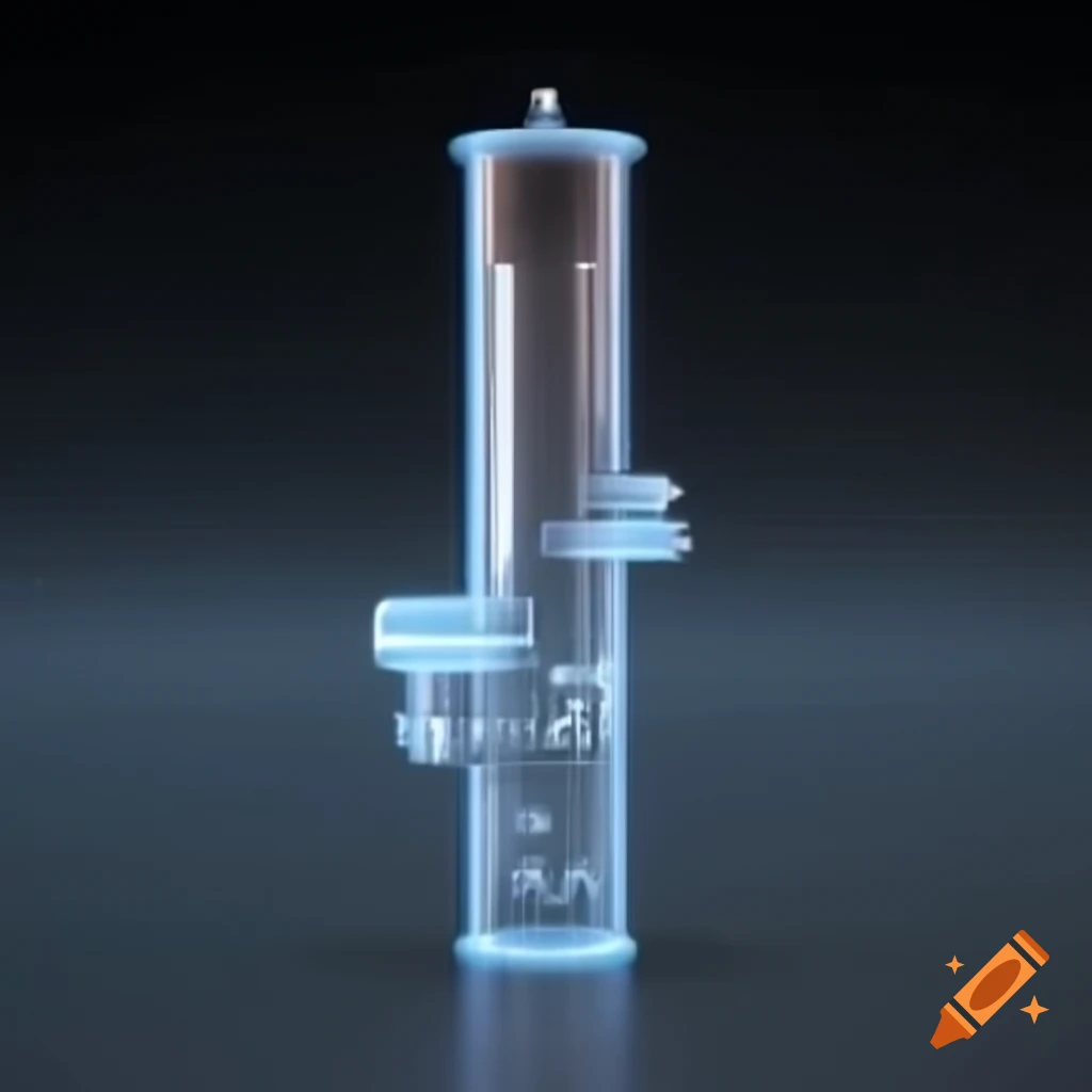 Futuristic glass measuring apparatus in sci-fi horror setting on Craiyon