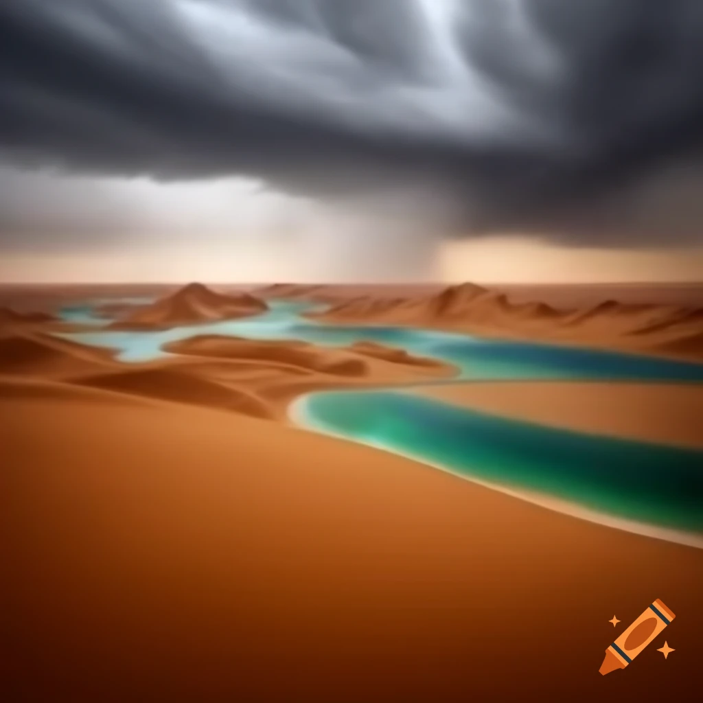 Sahara desert transformed by rainstorm, creating small seas in ...