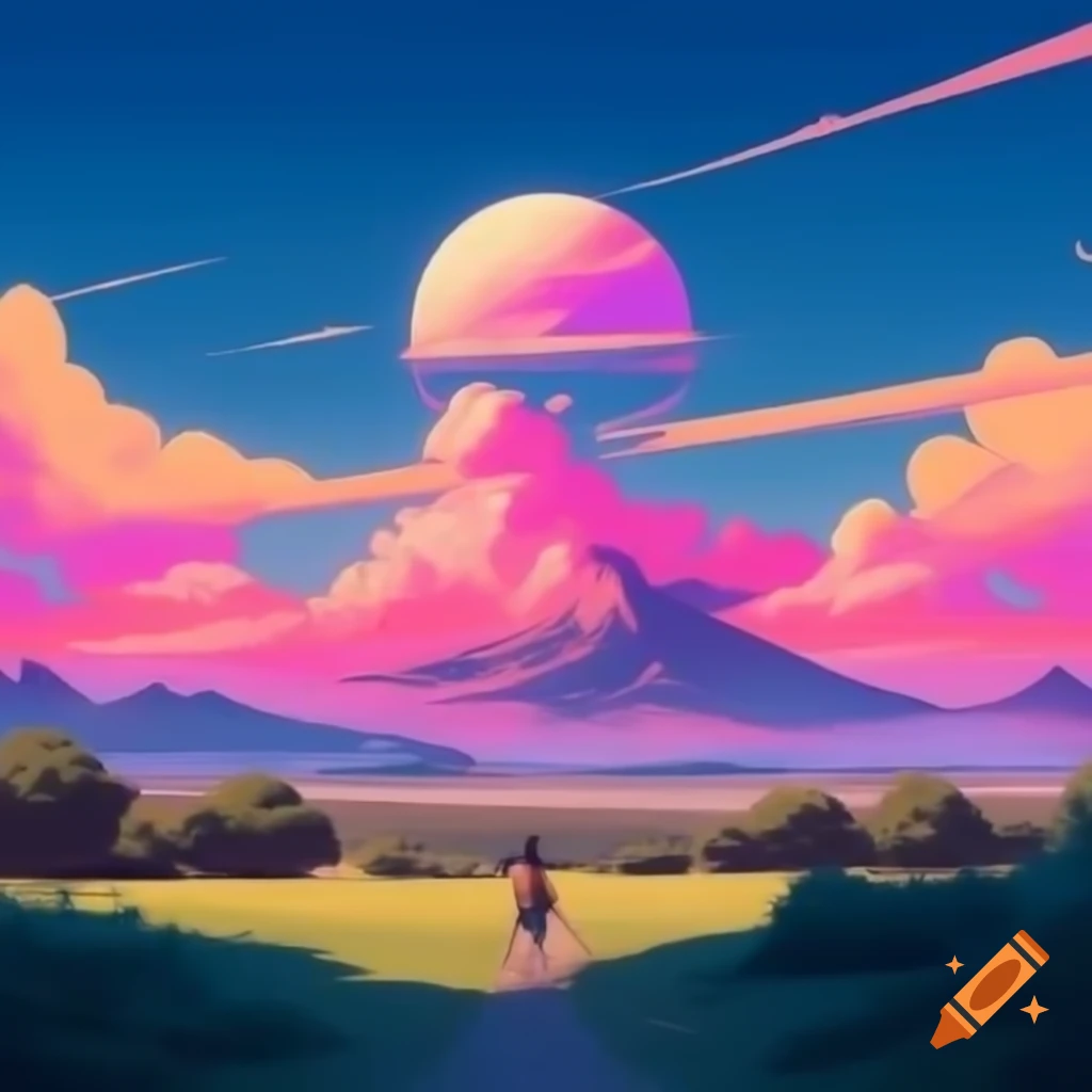 Lofi world aesthetic with relaxed atmosphere on Craiyon