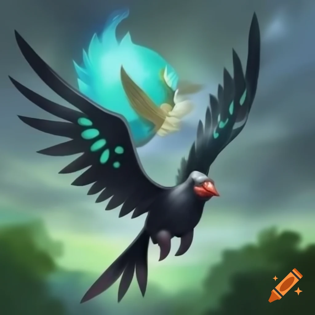 Flying poison type pokemon inspired by the black plague with avian ...