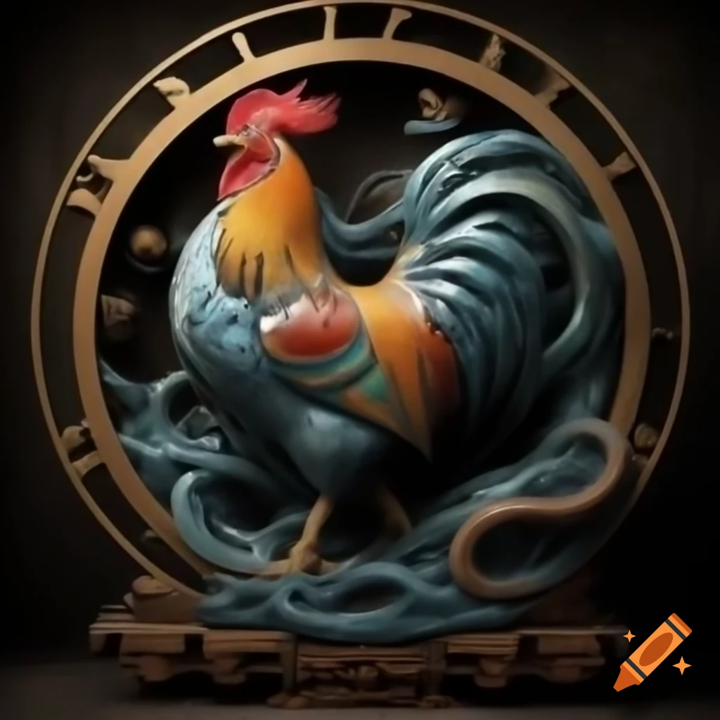 Group of chinese zodiac signs: earth rooster, fire snake, water snake ...