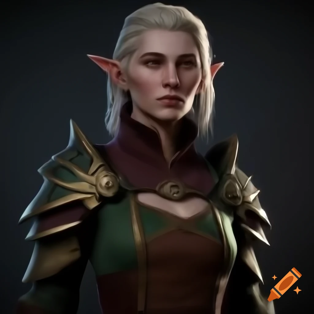Female dalish elf in casual wear inspired by medieval aesthetics from ...