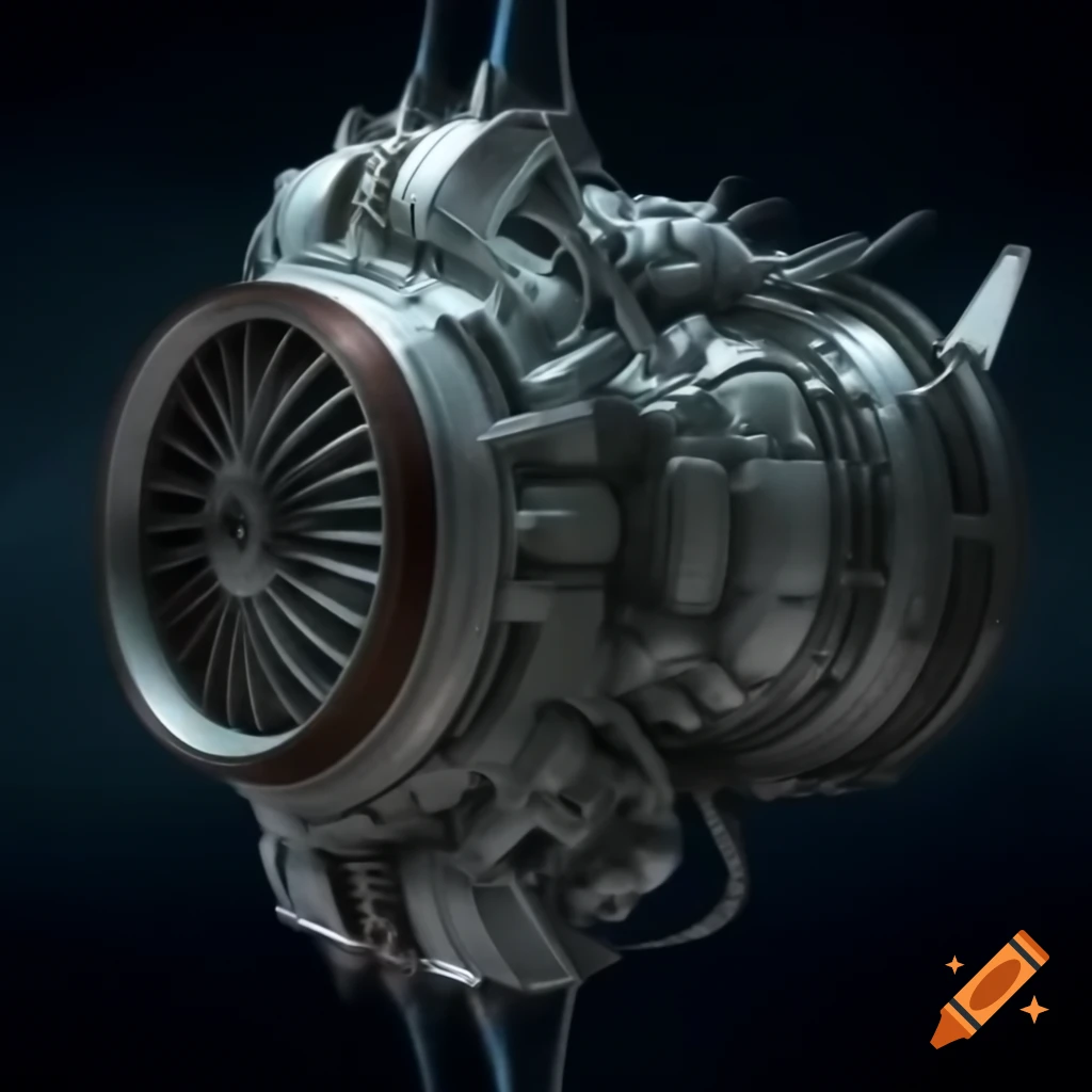 Futuristic rocket ship thruster engine design on Craiyon