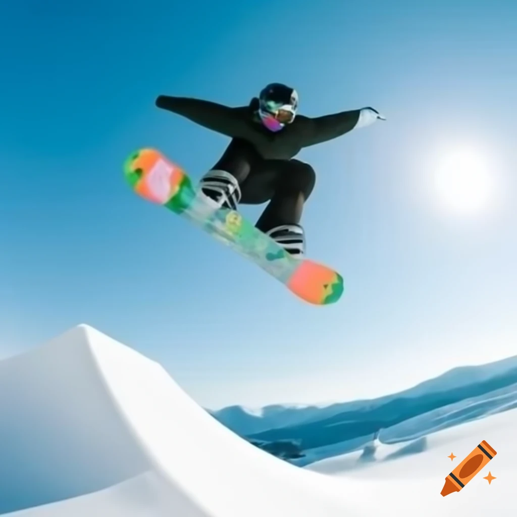 Snowboarder performing a BS 900 with melon grab in Laax, Switzerland on ...