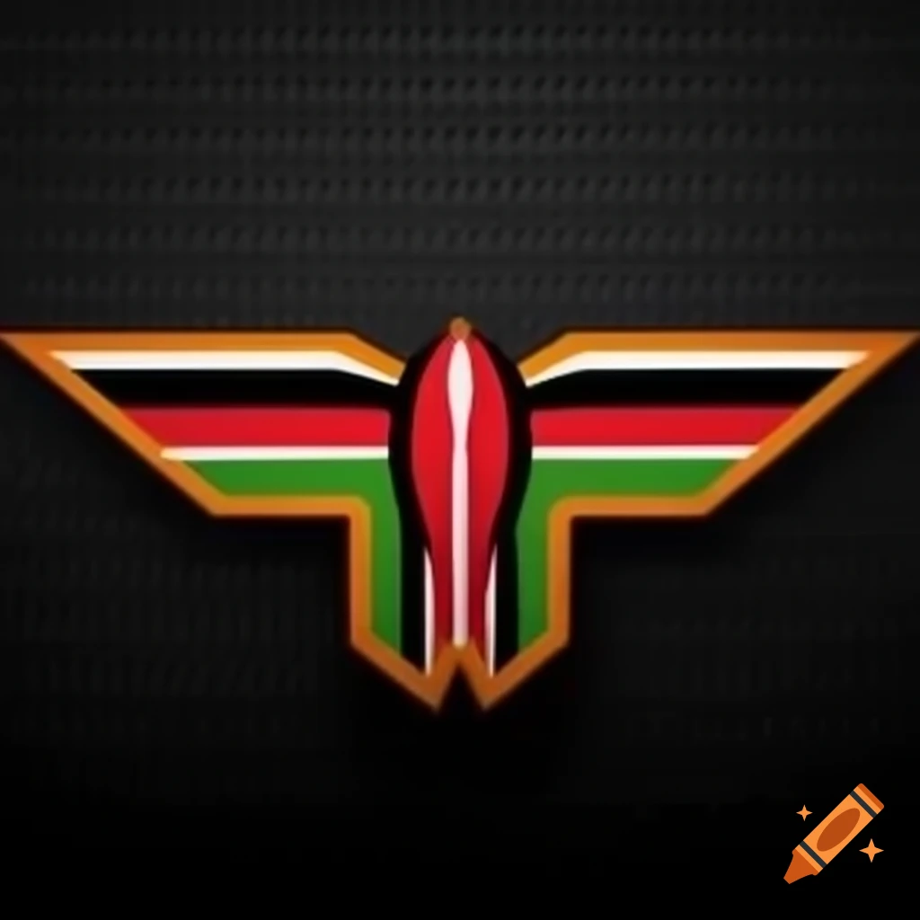 FPV racing drone logo inspired by Kenyan theme on Craiyon