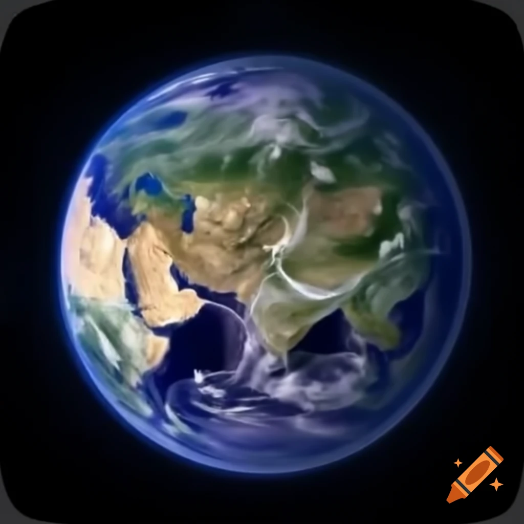 Satellite view of iran from space on Craiyon