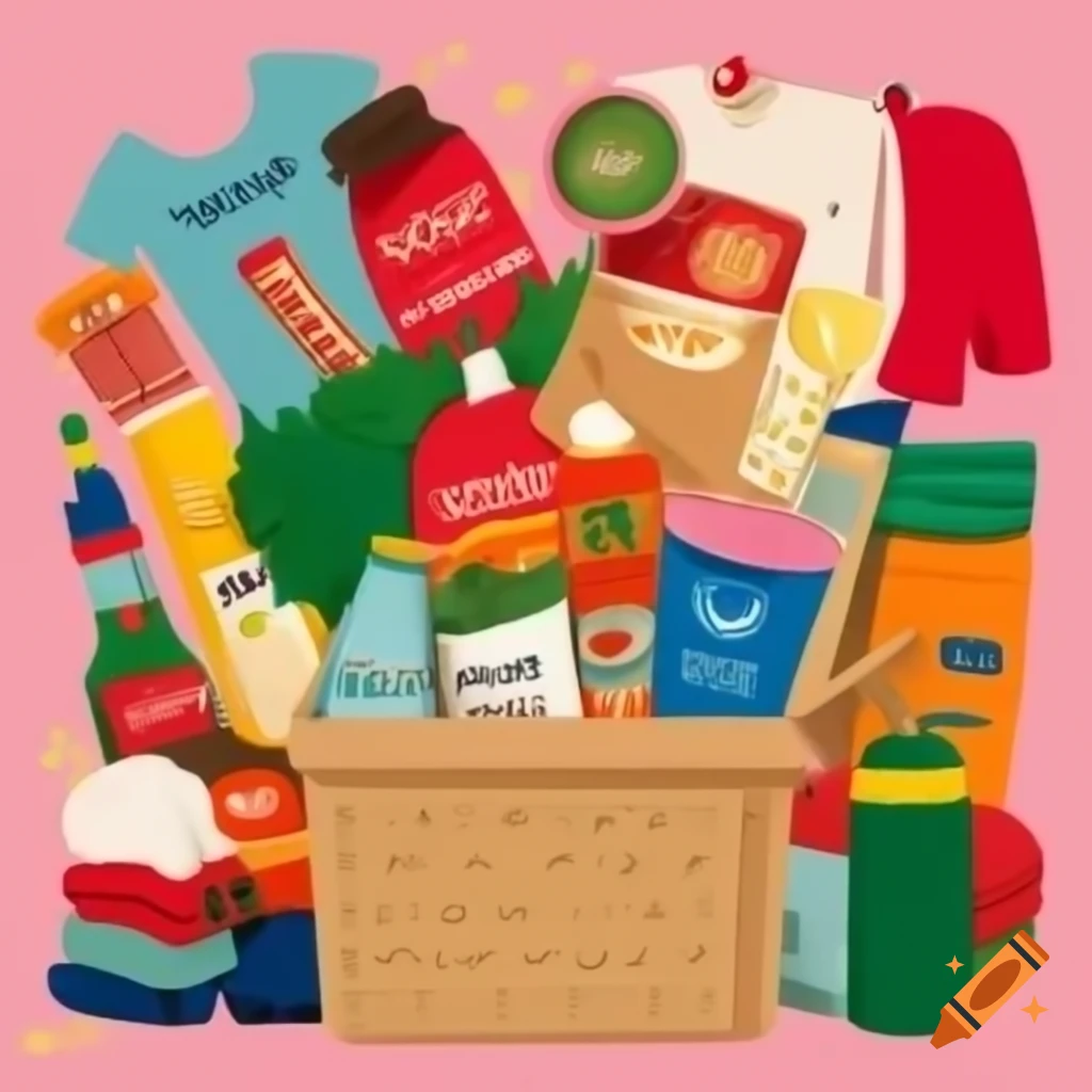 Food and clothing donation event on Craiyon