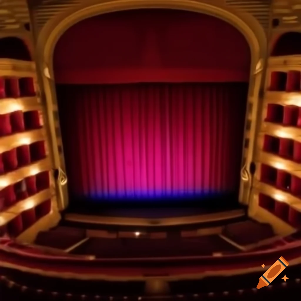 Futuristic space opera theater setting on Craiyon