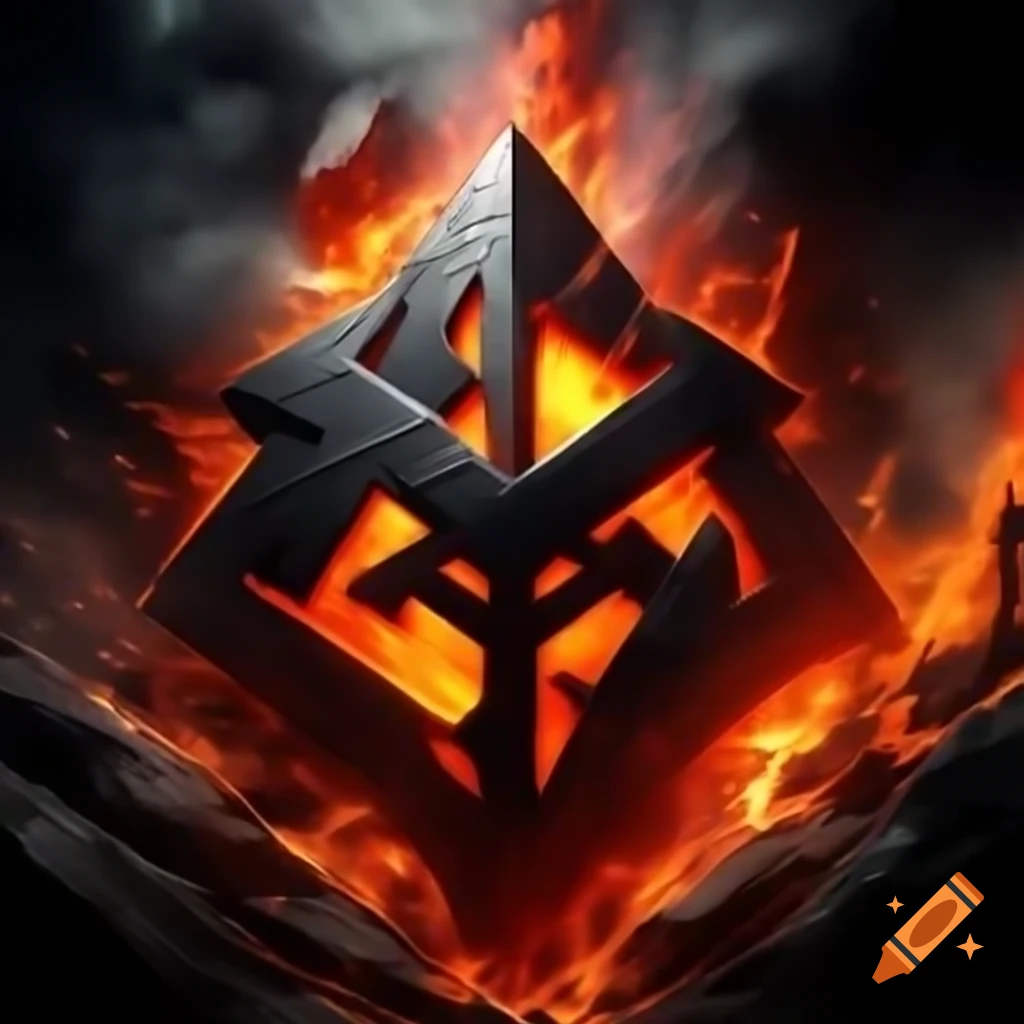 Dynamic gaming logo for 'team volcano' featuring a stylized erupting ...