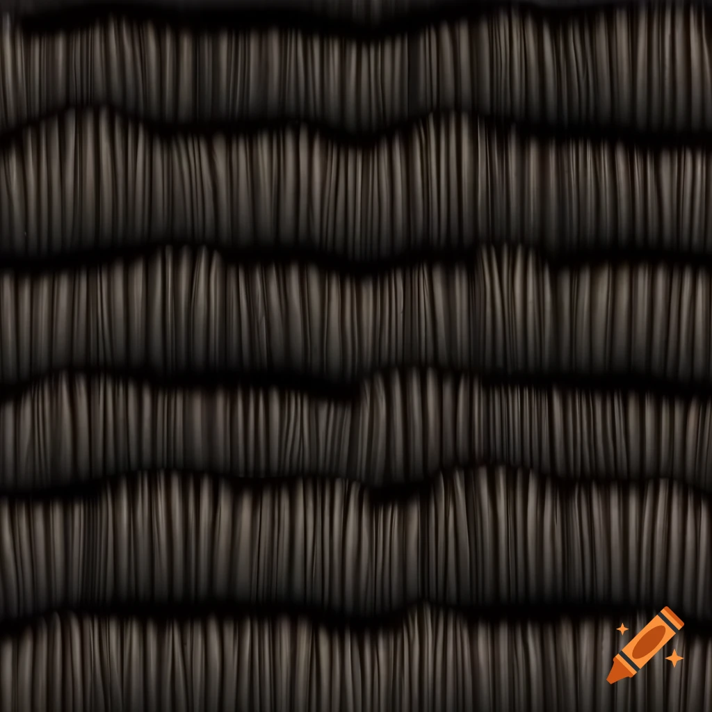 Seamless scandinavian-inspired texture of deep dark straw roof with ...