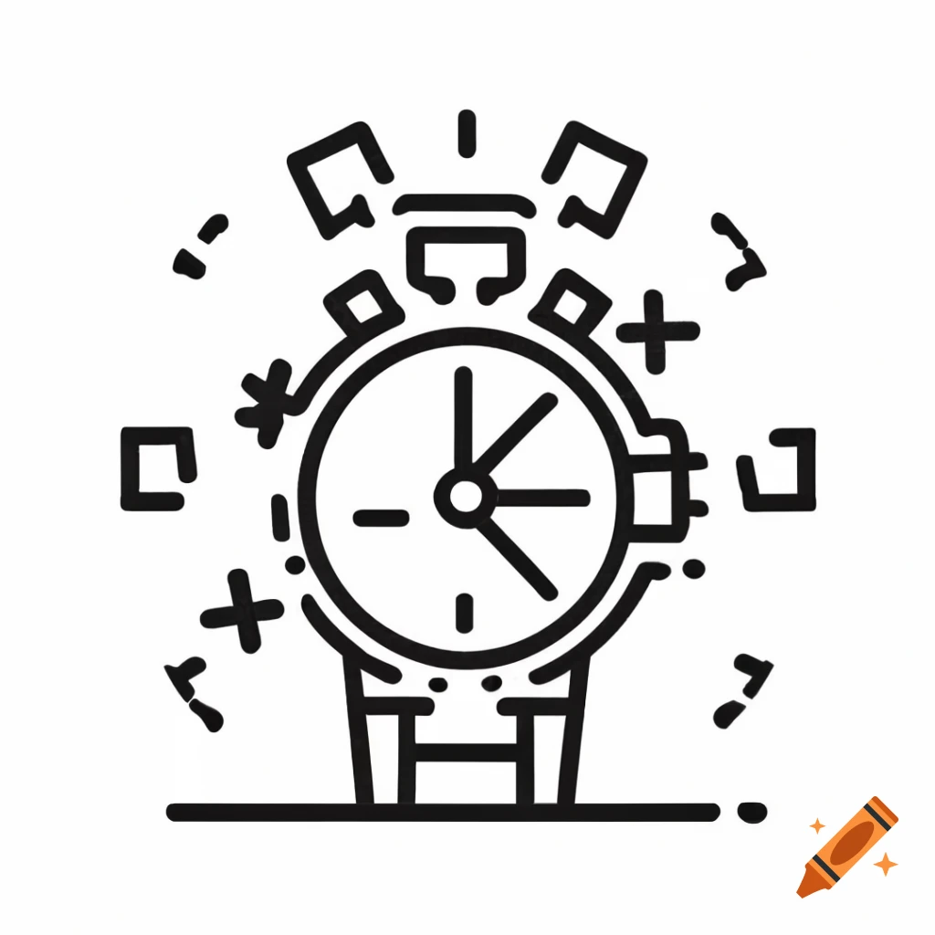 Illustration of hands shaking with a clock symbol on Craiyon