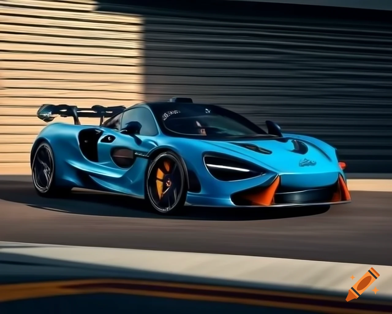 2025 McLaren W1 sports car on Craiyon