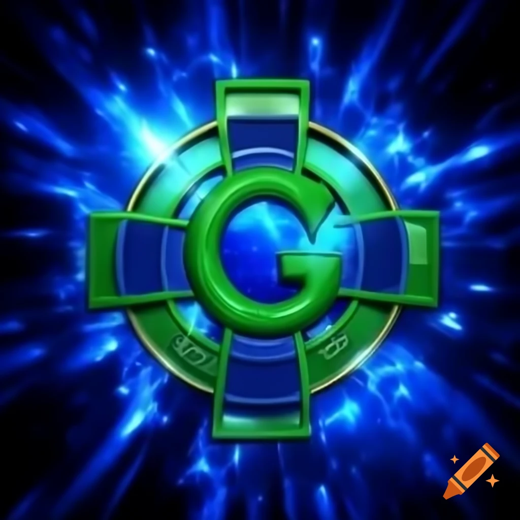 Vibrant clan emblem with blue-green auras and 'GOTED' inscription on ...