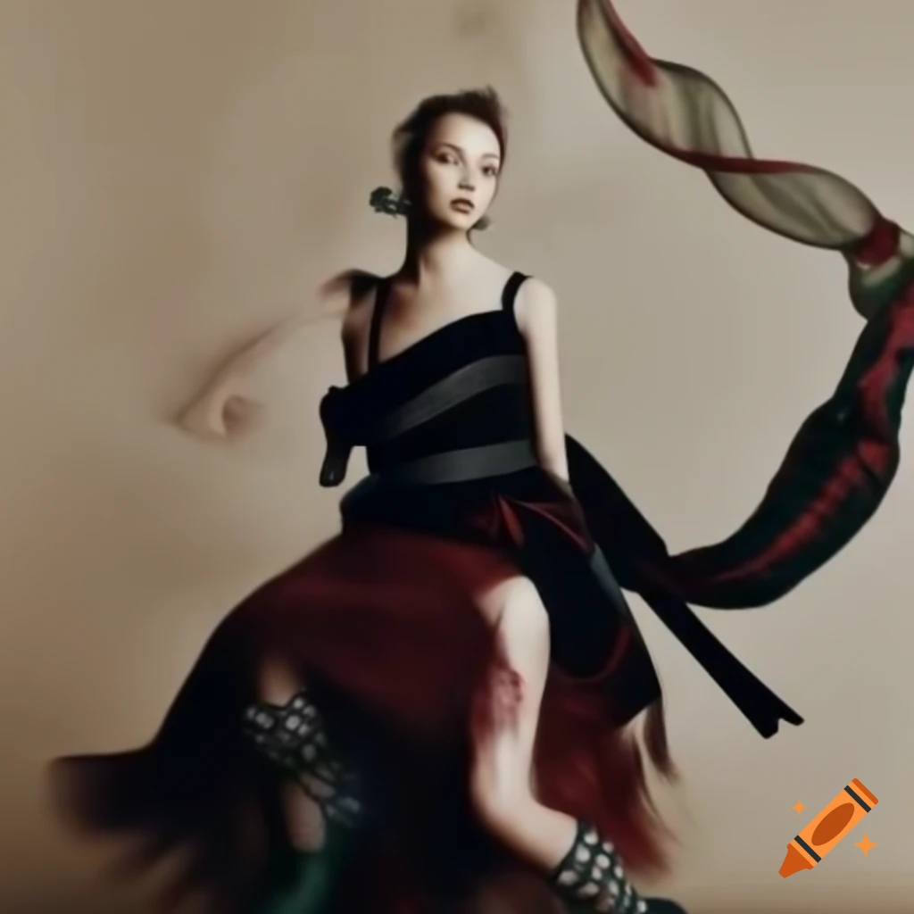 Modern fashion design reinterpreting scottish kilt in dior style with ...