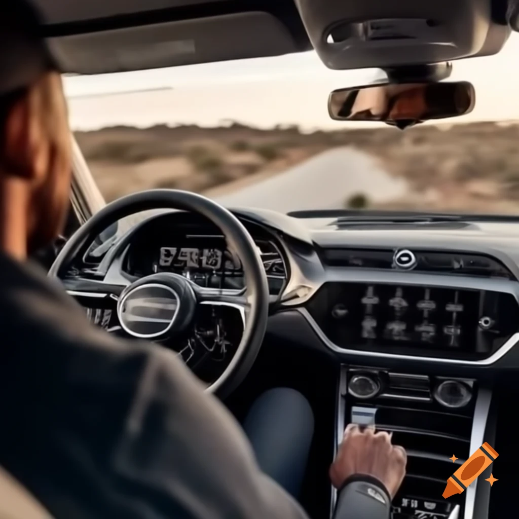 Audi driving in Australian outback, driver prepared for harpoon fishing ...