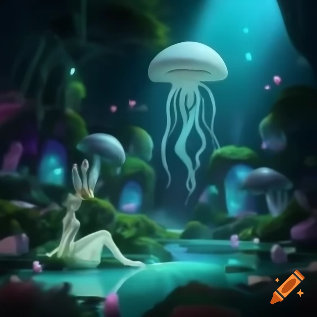 Close-up portrait of biopunk cyborg mermaid goddesses in ultra ...