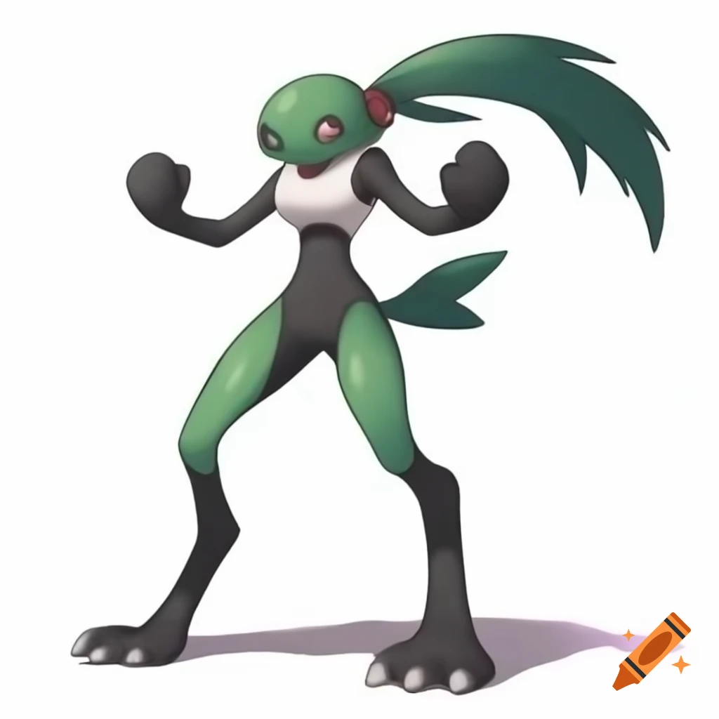 Fighting-type slime-like female anthropomorphic Pokémon emphasizing ...